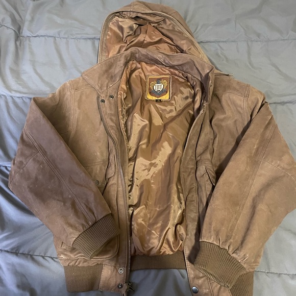 i.o.u | Jackets & Coats | Iou Leather Jacket | Poshmark